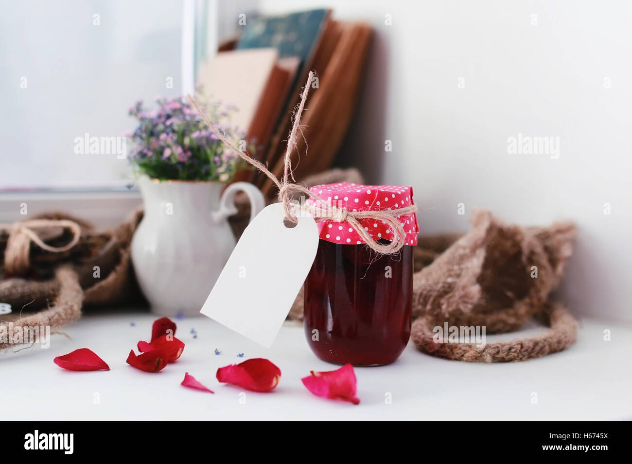 rustic homemade jam Stock Photo - Alamy