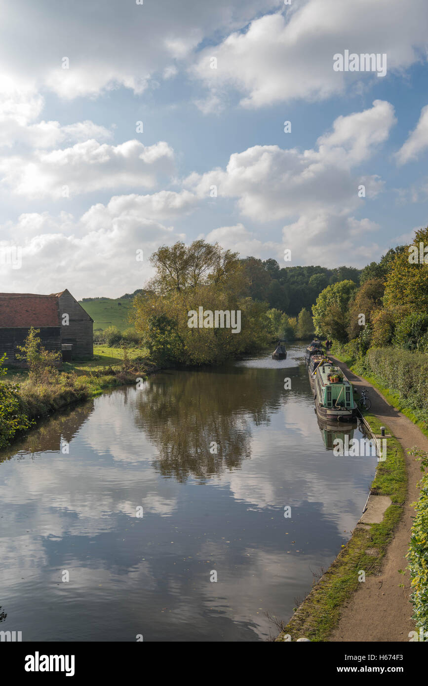 The Grand Union Canal, Rickmansworth, Hertfordshire, England Stock ...