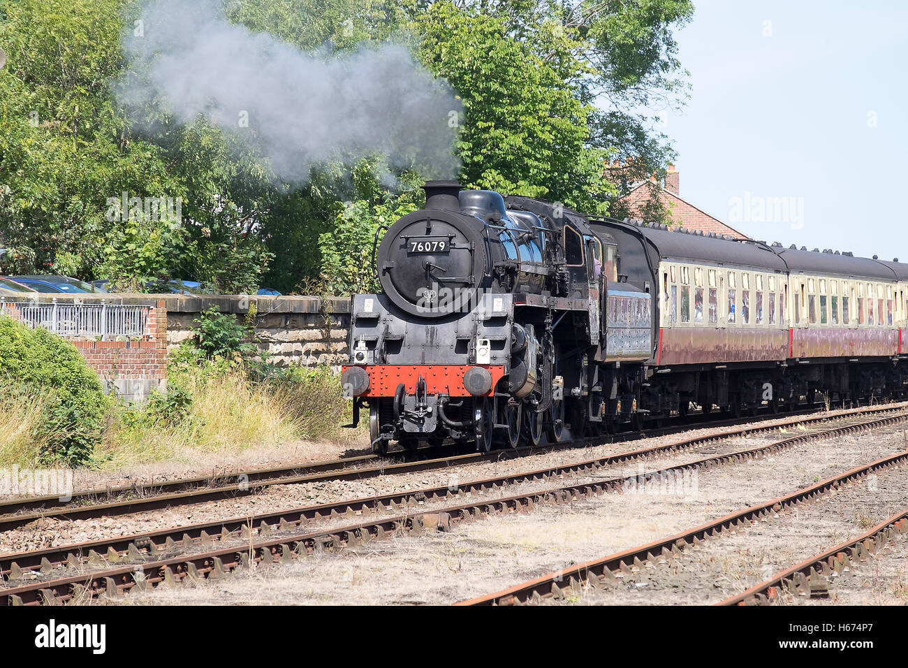 Steam Train at the Station, Whitby Stock Photo - Alamy