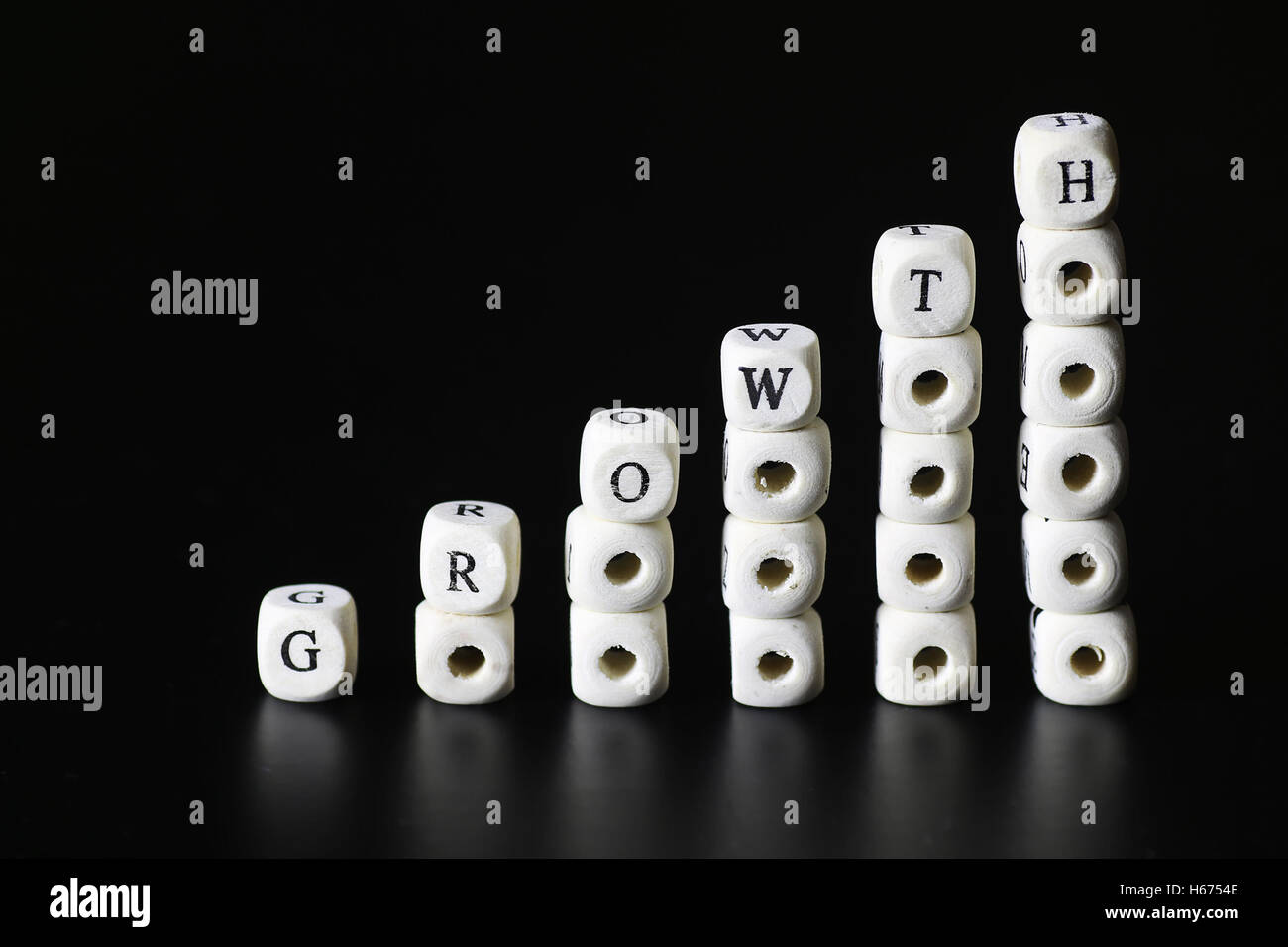 growth text letter Stock Photo - Alamy