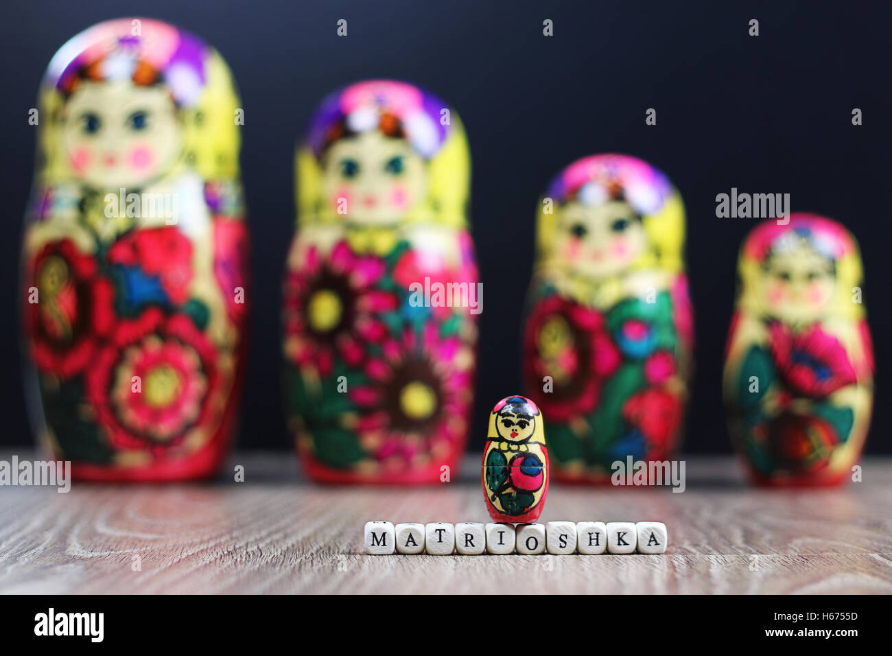 matryoshka different patterns Stock Photo - Alamy