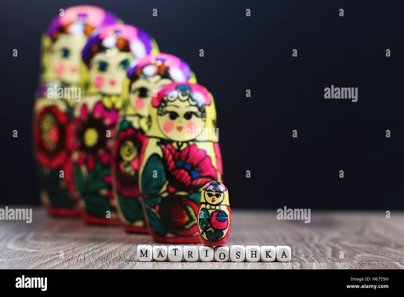 matryoshka different patterns Stock Photo - Alamy