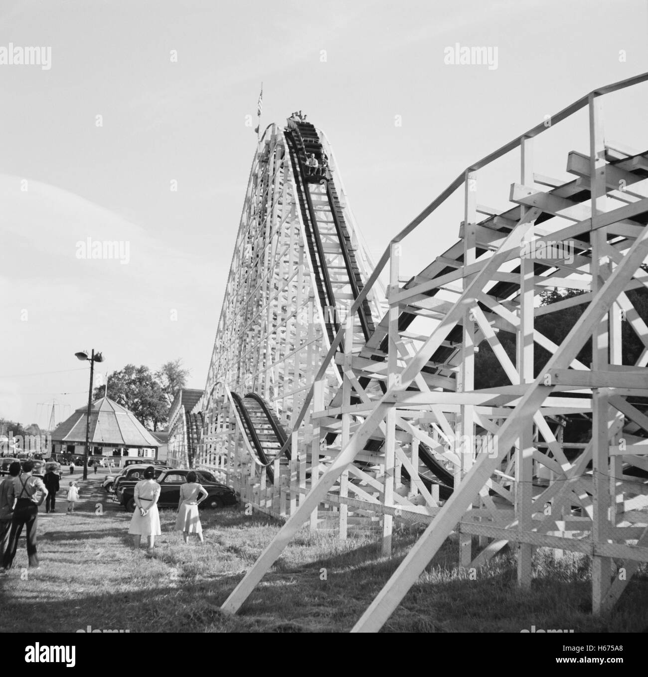 Amusement Park Roller Coaster, Southington, Connecticut, USA, Fenno ...