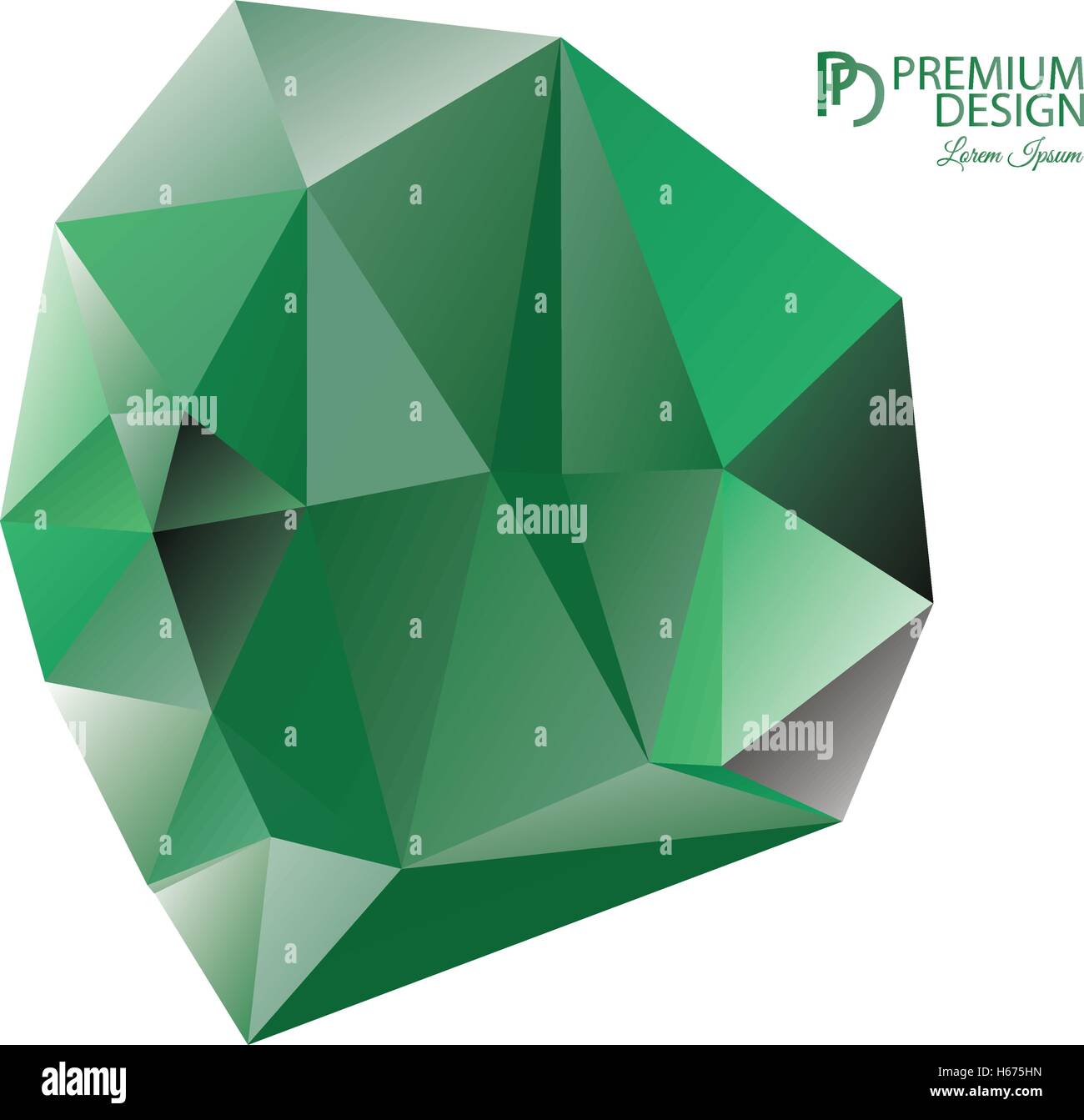 Polygonal Abstract Background Design and PD Logo, EPS 10 supported ...