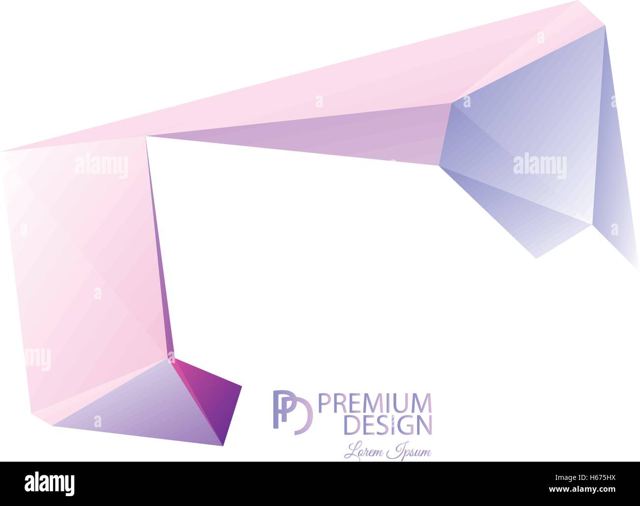 Polygonal Abstract Background Design and PD Logo, EPS 10 supported ...