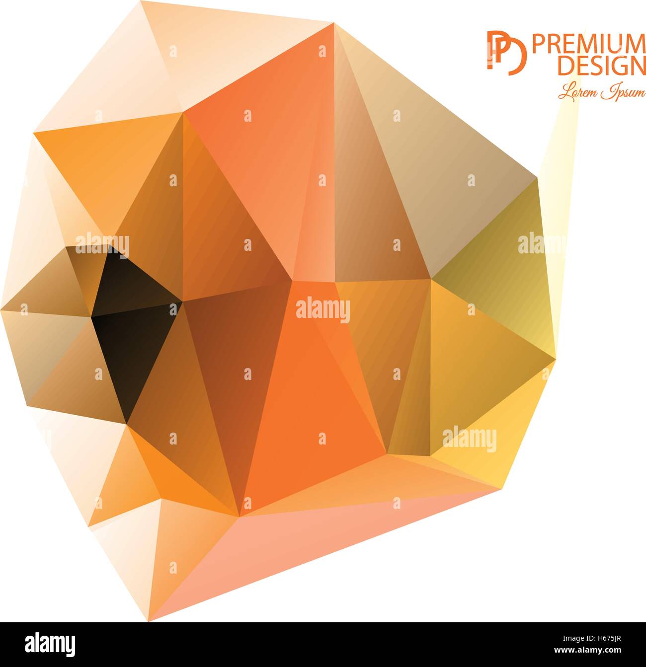 Polygonal Abstract Background Design and PD Logo, EPS 10 supported ...