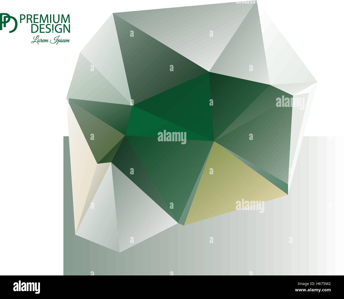 Polygonal Abstract Background Design and PD Logo, EPS 10 supported ...