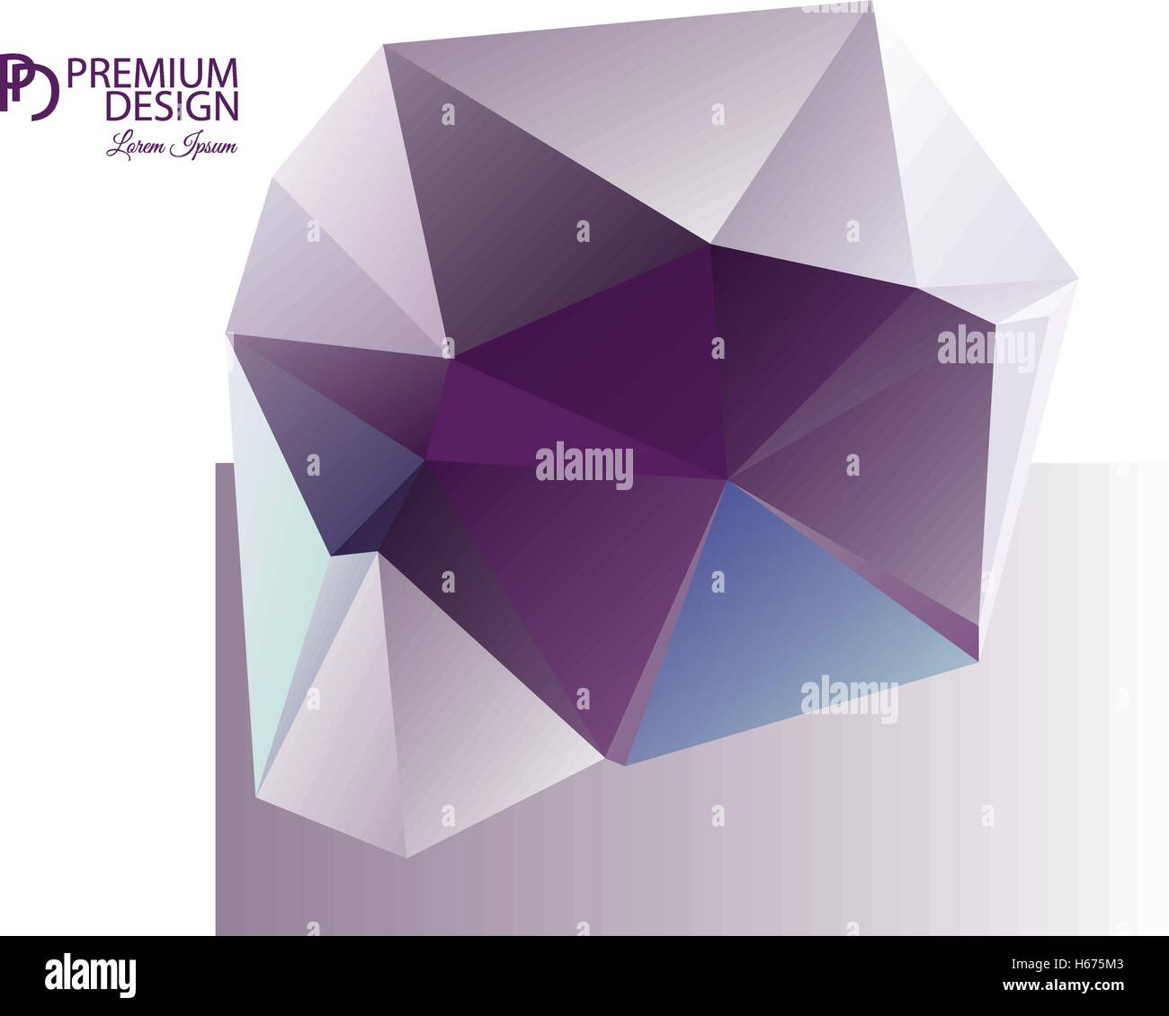 Polygonal Abstract Background Design and PD Logo, EPS 10 supported ...