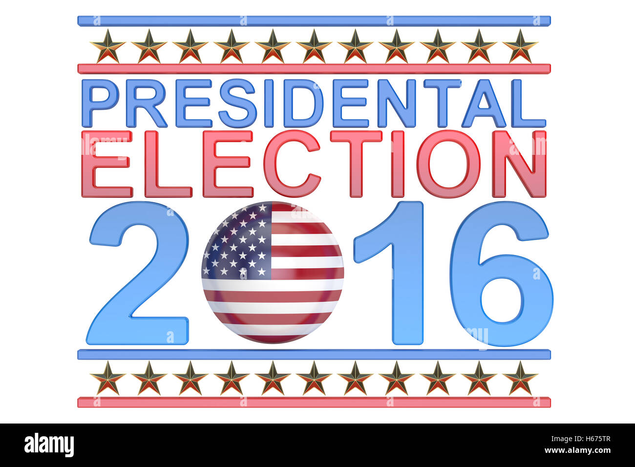 American election 2016 background Cut Out Stock Images & Pictures - Alamy