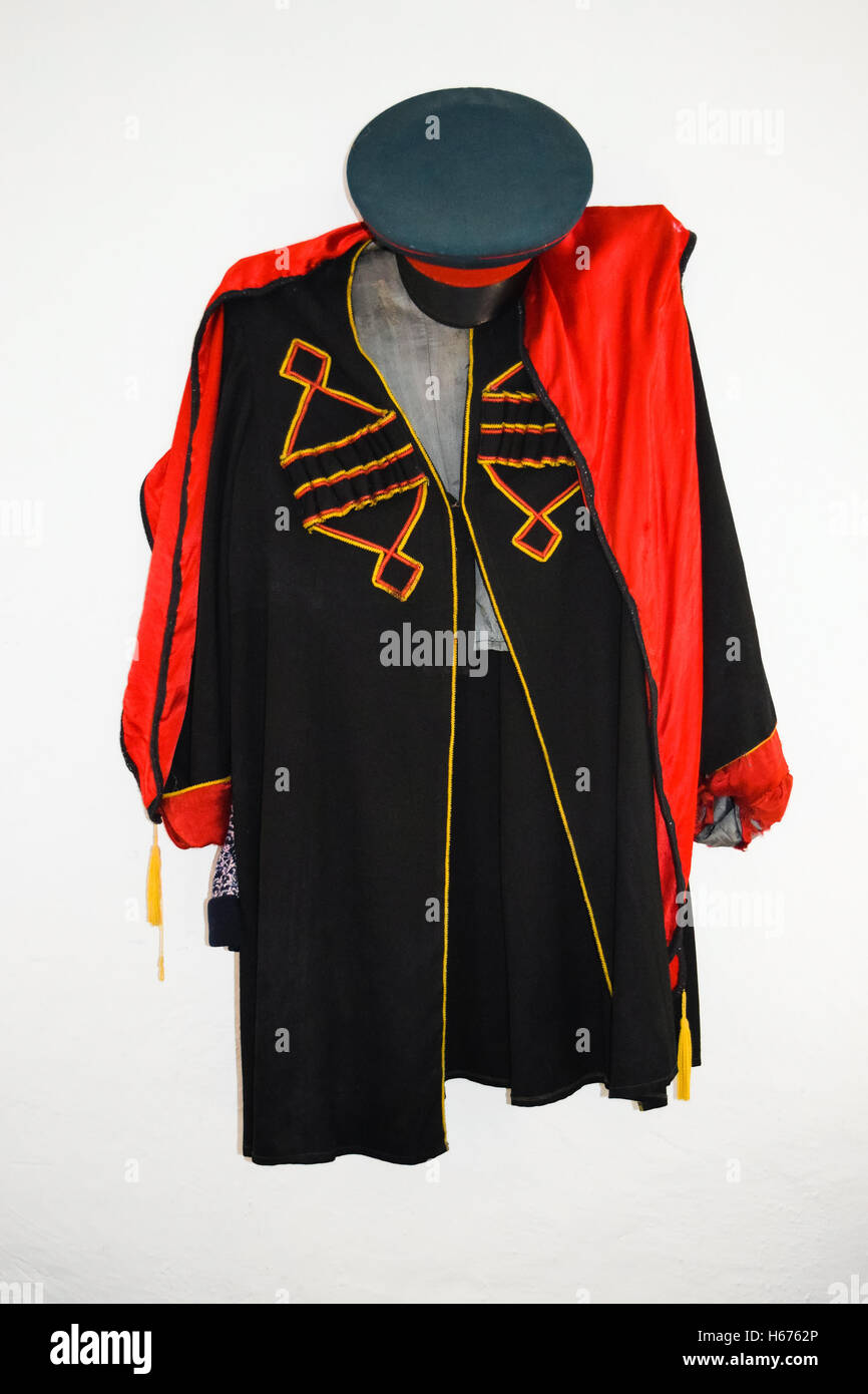 The old Cossack jacket and cap. National Cossack clothes Stock Photo ...