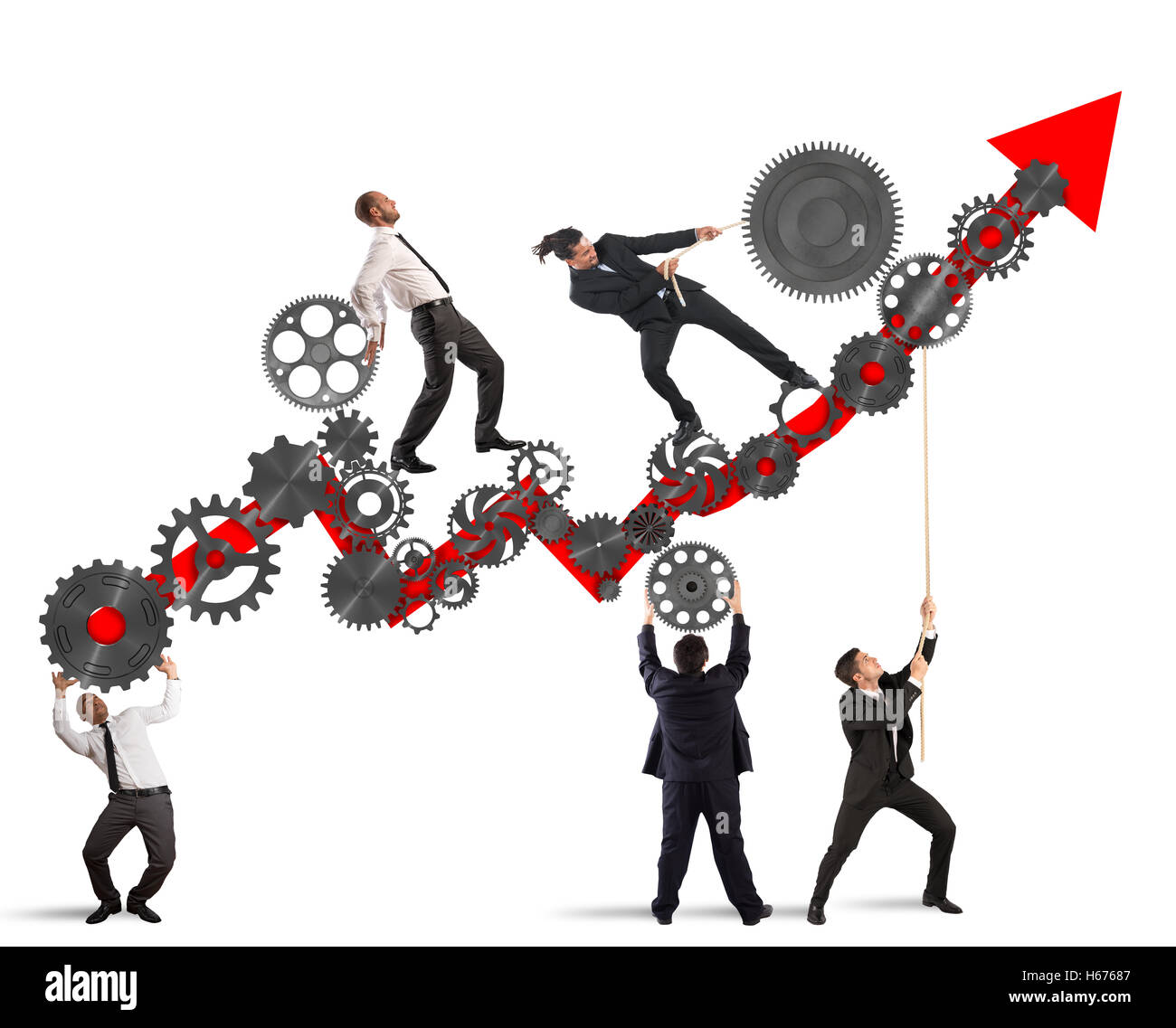 Raise the statistics Stock Photo - Alamy