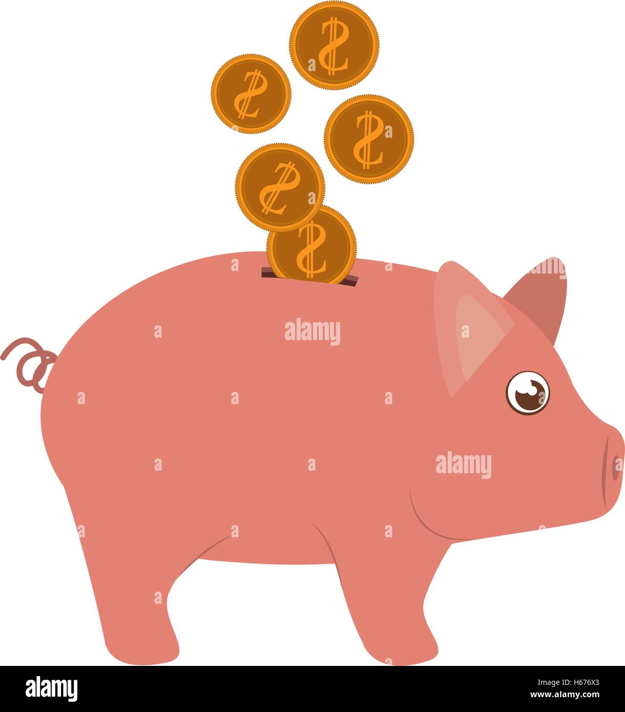 piggy moneybox cartoon Stock Vector Image & Art - Alamy