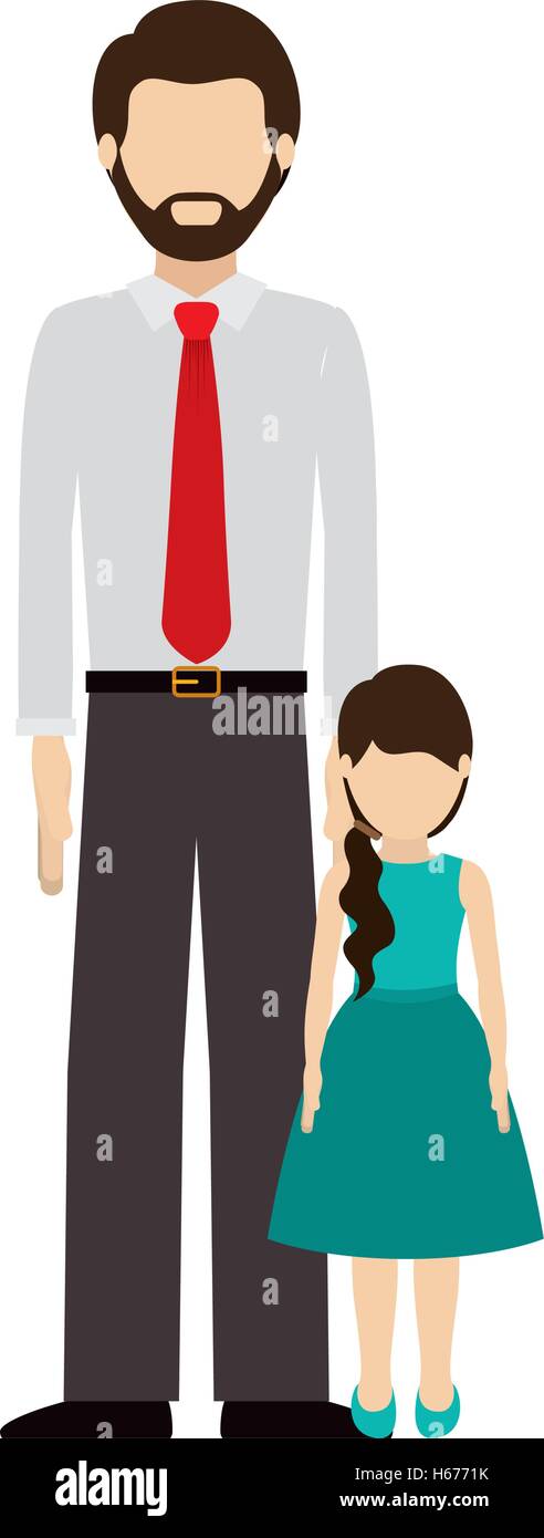 dad and daughter design Stock Vector Image & Art - Alamy