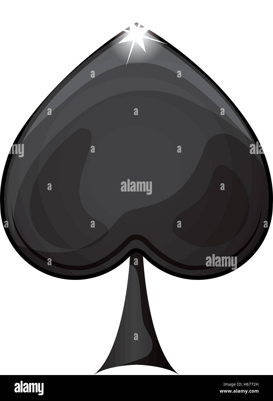 black spade icon Stock Vector Image & Art - Alamy
