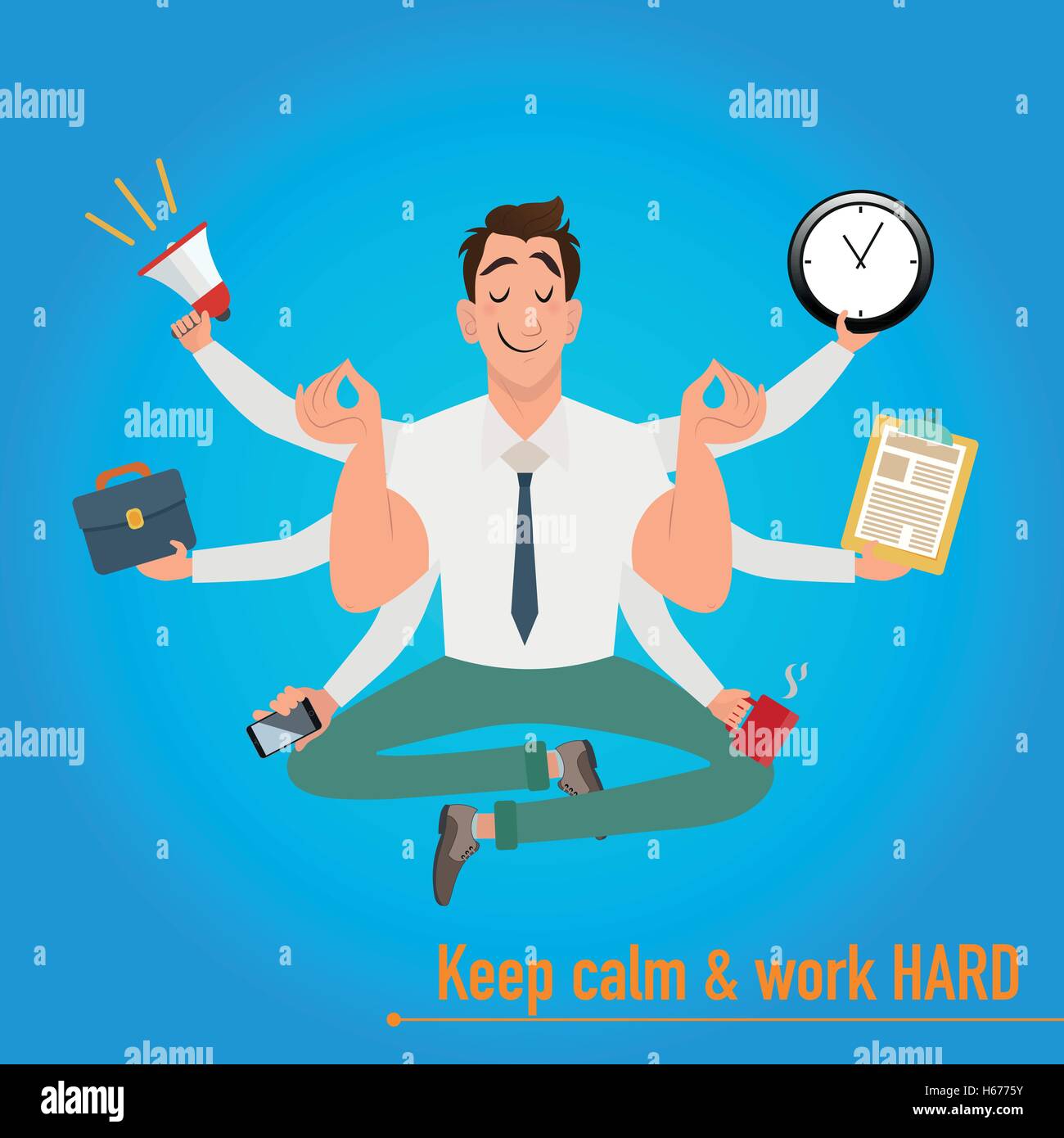 Clipboard writing businessman Stock Vector Images - Alamy