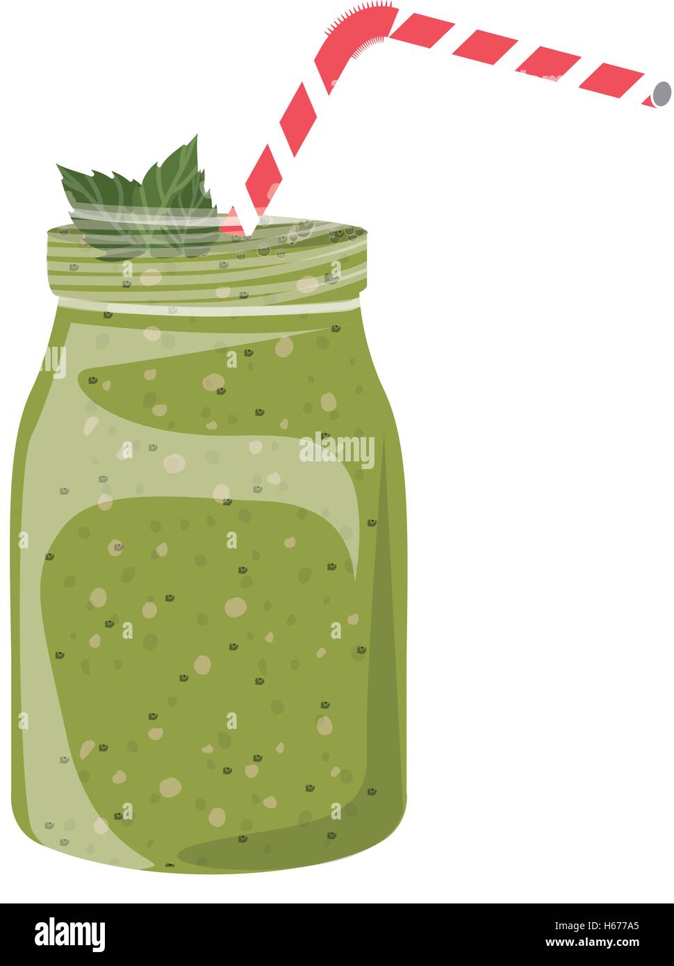 green juice smoothie Stock Vector Image & Art - Alamy