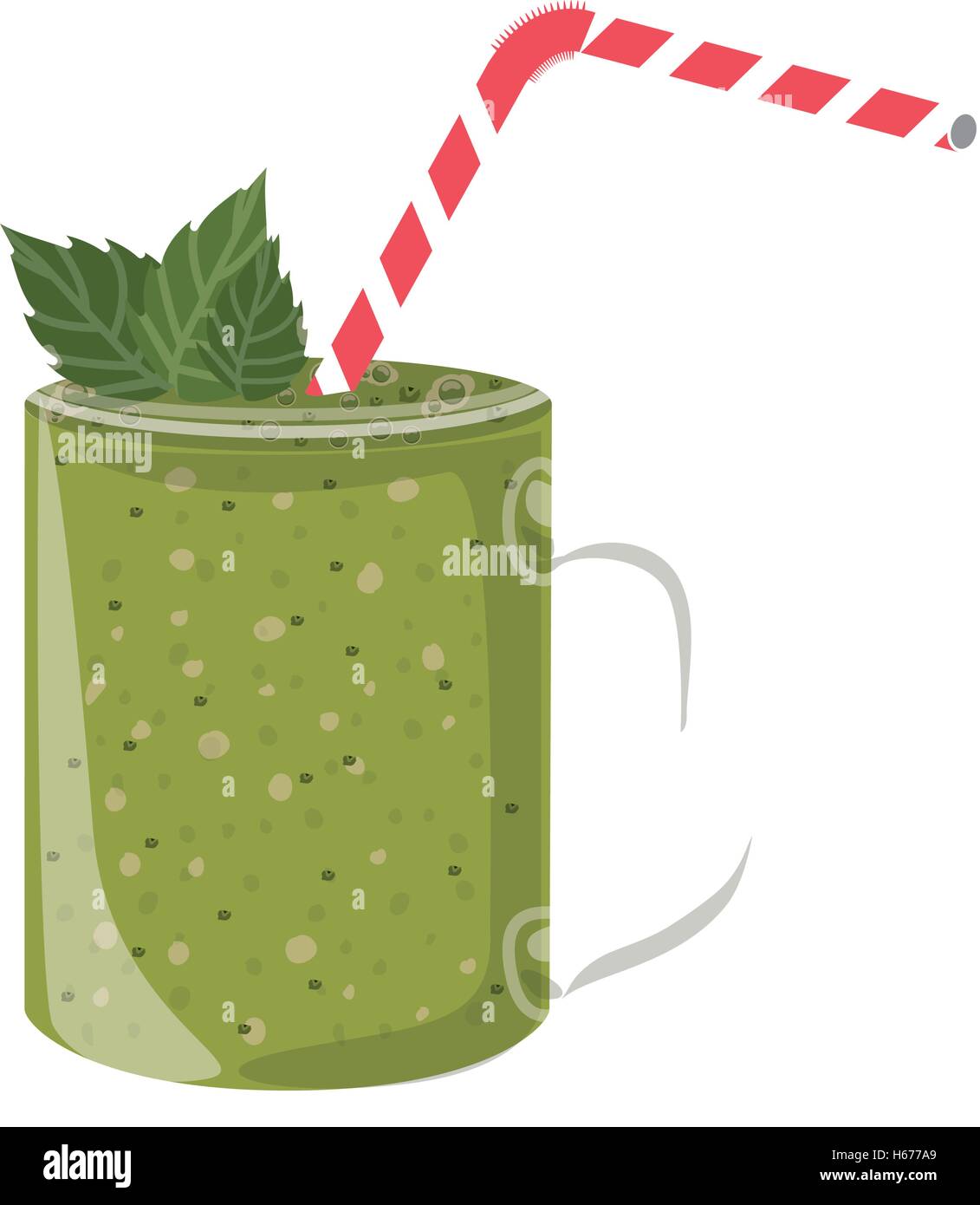 green juice smoothie Stock Vector Image & Art - Alamy