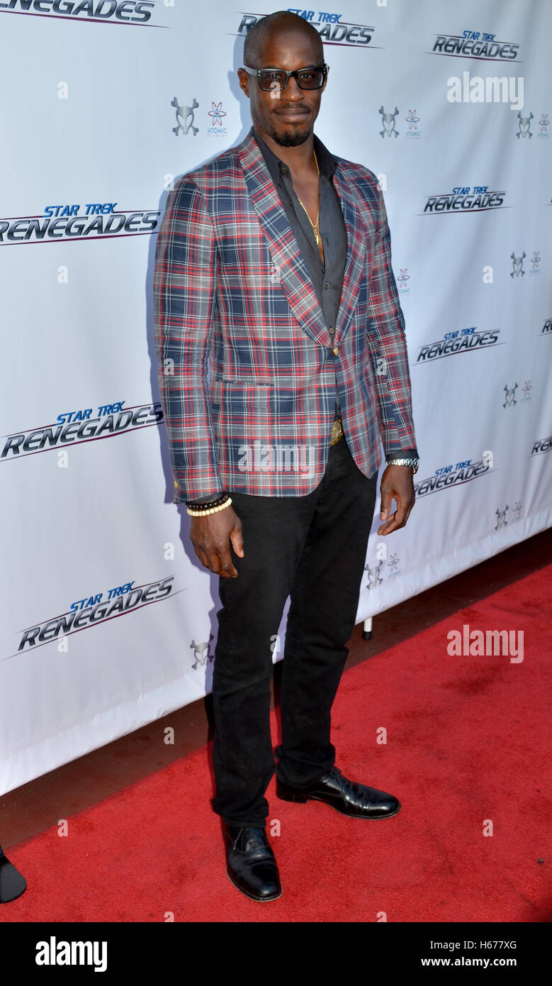 Ahmed Best arrived at the World Premiere of "Star Trek: Renegades" at The Crest Theatre on ...