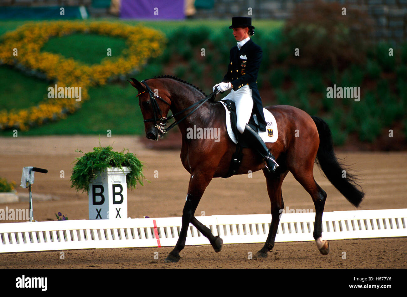 The Olympic Games, Atlanta 1996, Nicole Uphoff (GER) riding Rembrandt ...