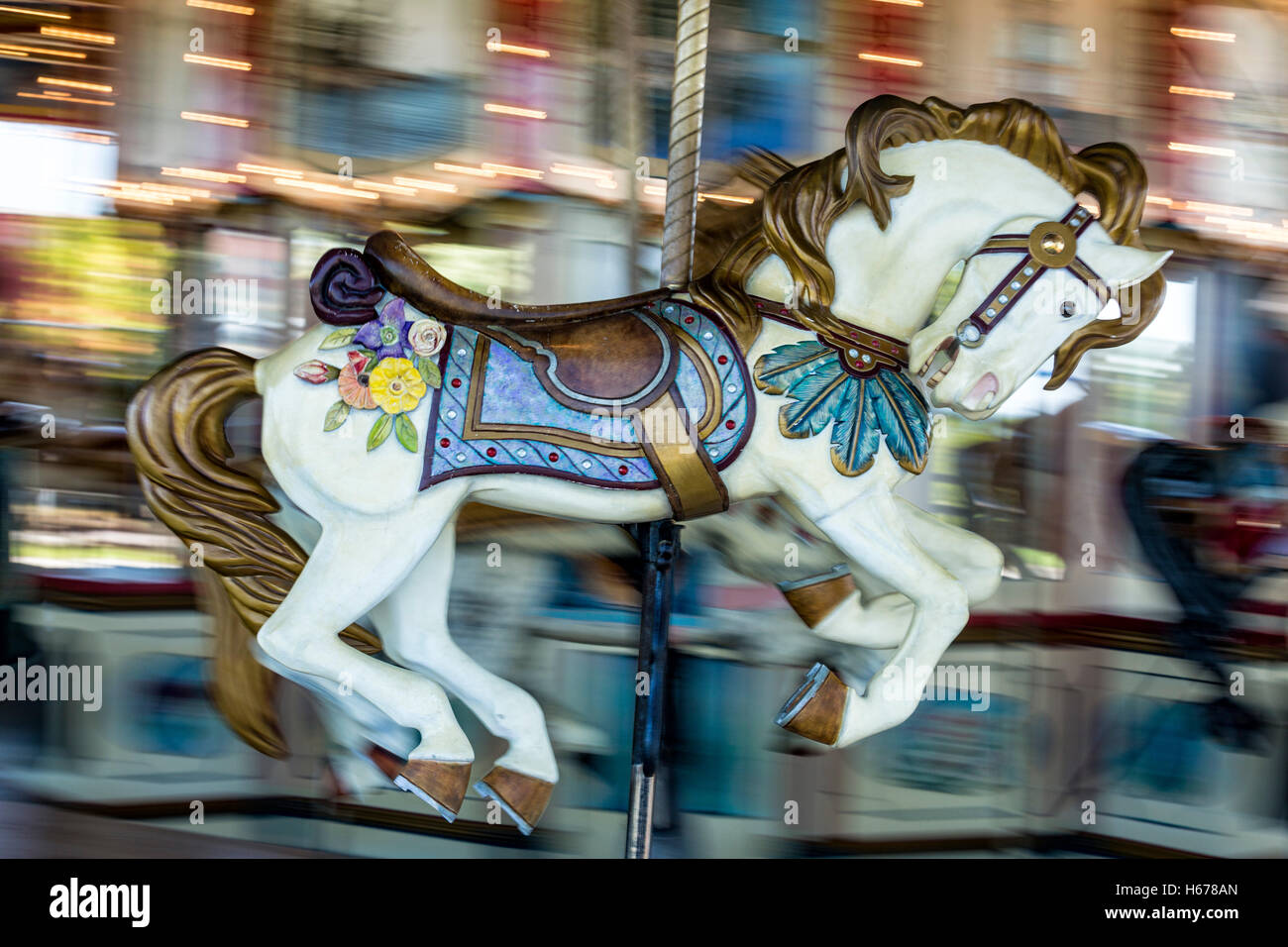Carousel pony, North Bay, Ontario, Canada Stock Photo - Alamy