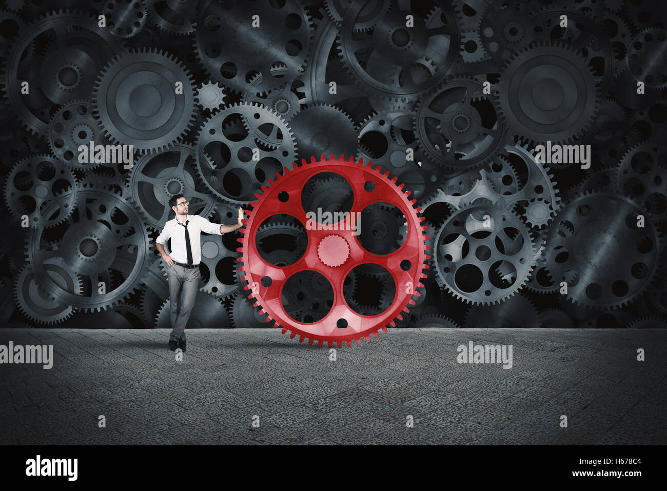 Missing gear system Stock Photo - Alamy