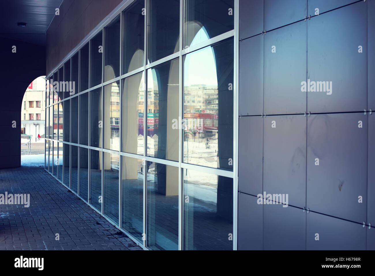 architecture glass arches Stock Photo - Alamy