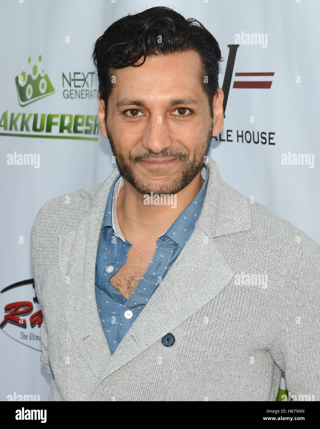 Actor Cas Anvar arrives at the Peace Fund's 2nd Annual Celebrity Poker ...