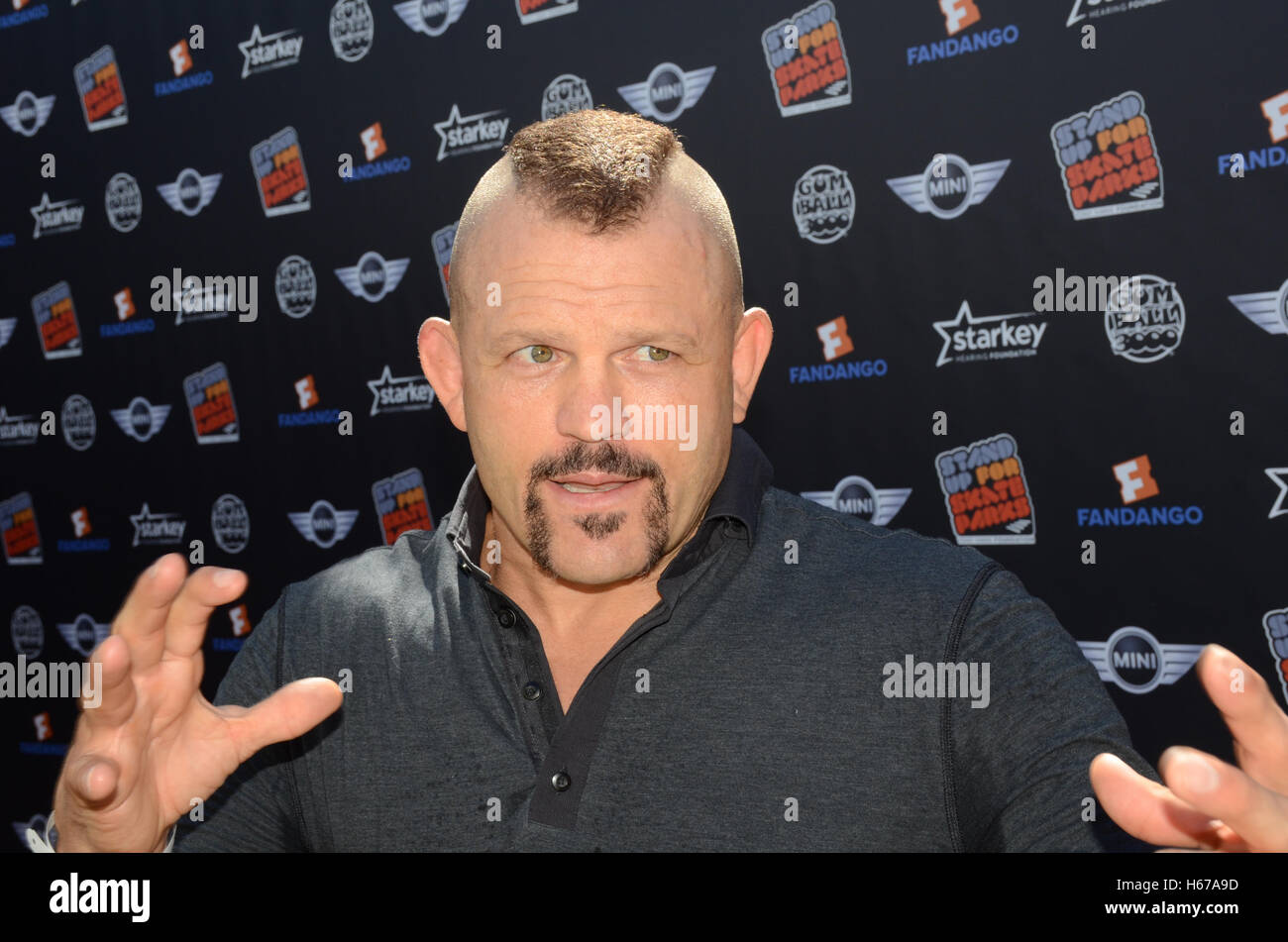 Chuck Liddell attends the 2015 Stand Up For Skate Parks at a private ...