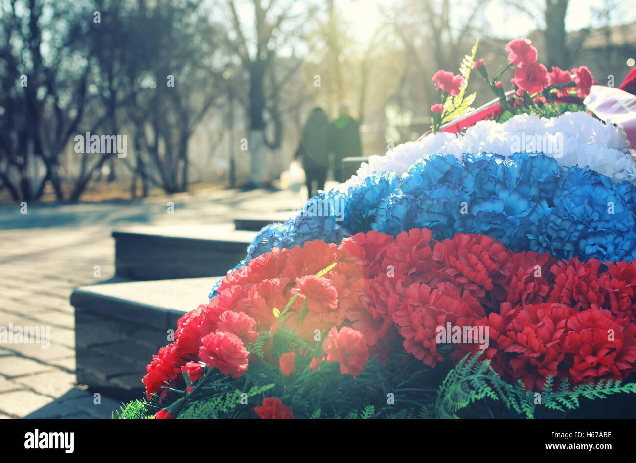 wreath of carnations Stock Photo - Alamy