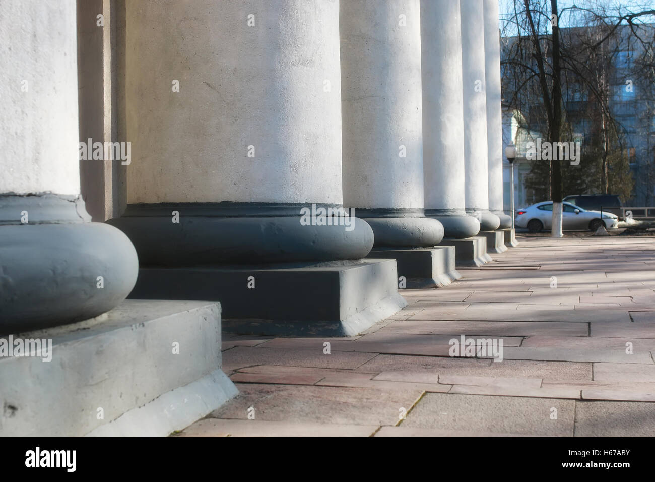 Macro column of the building Stock Photo - Alamy