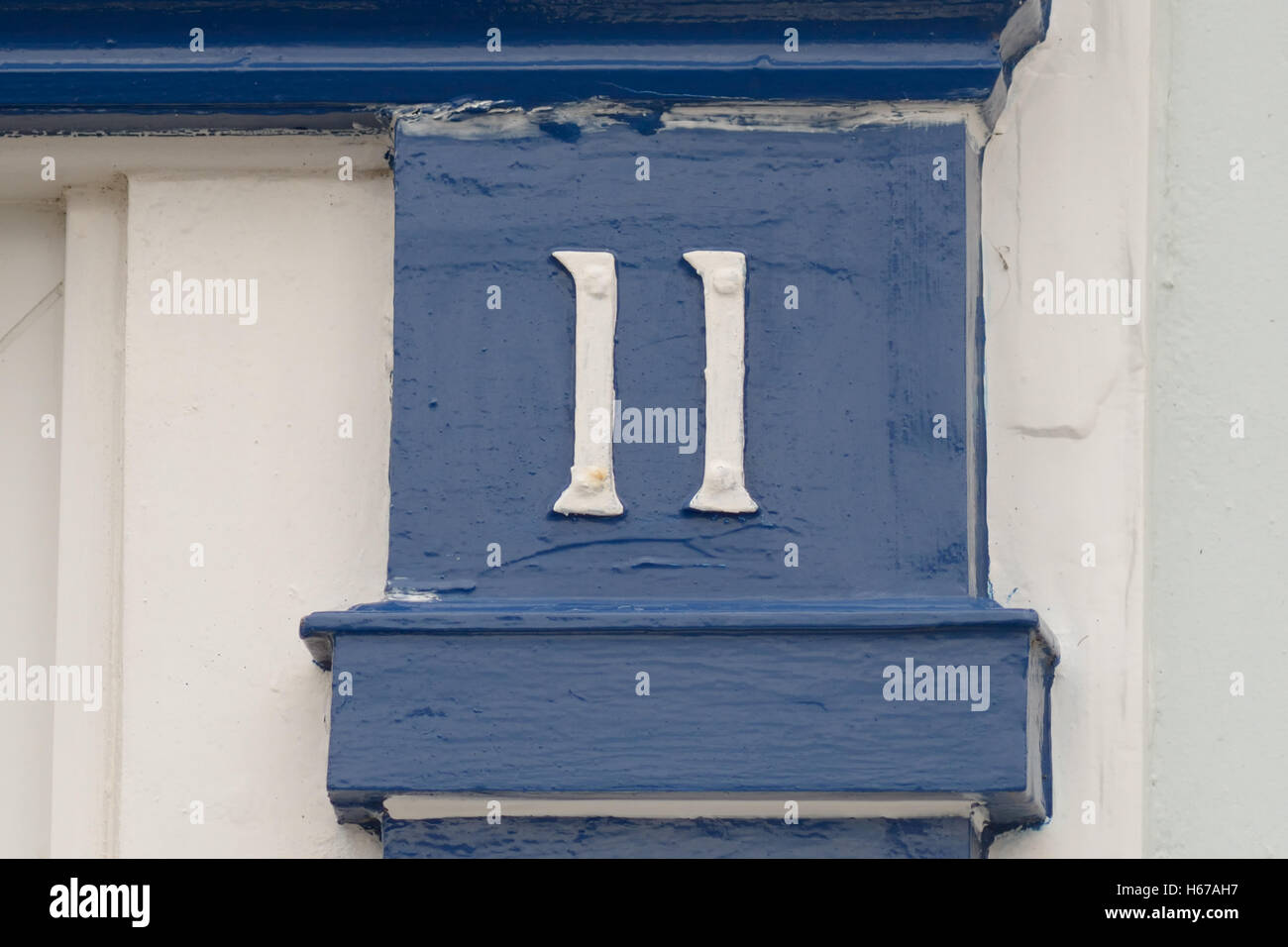 House number 11 sign Stock Photo - Alamy