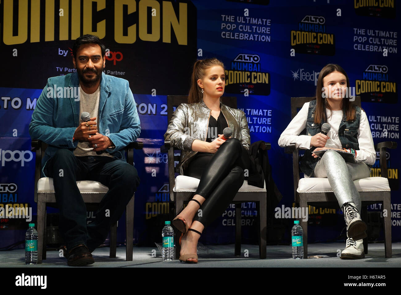 Ajay Devgan ,Erika Kaaras,. Abigail Eames Stock Photo - Alamy