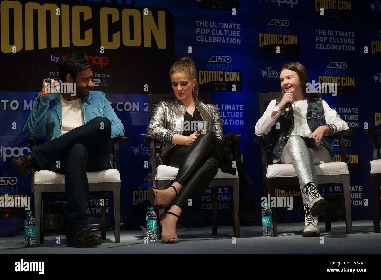 Ajay Devgan ,Erika Kaaras,. Abigail Eames Stock Photo - Alamy