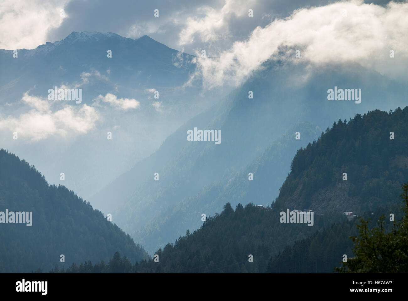 Brenner Pass (Brennerautobahn), Austria, Europe Stock Photo - Alamy