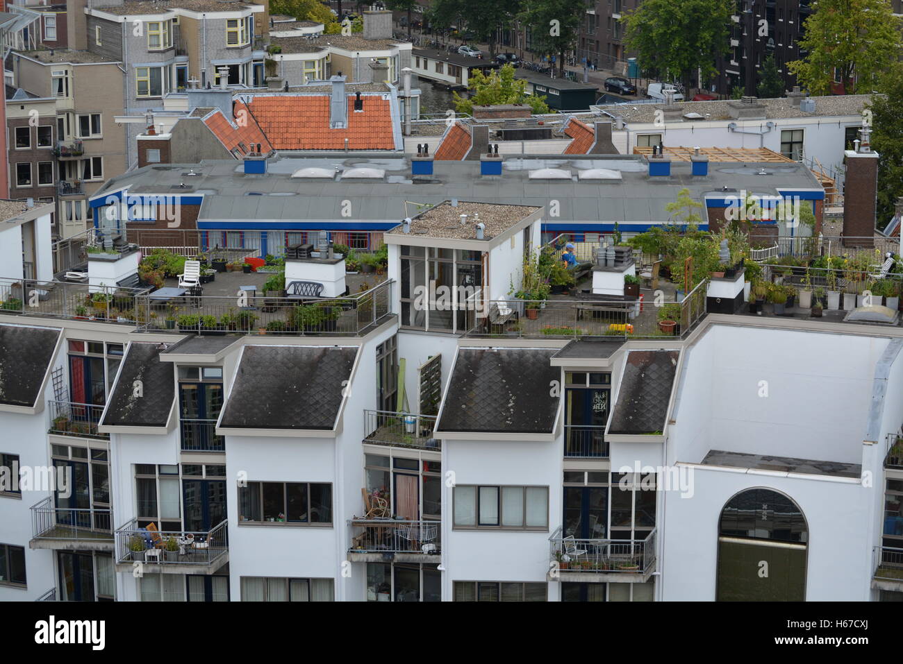 Rooftop view of Amsterdam Stock Photo - Alamy