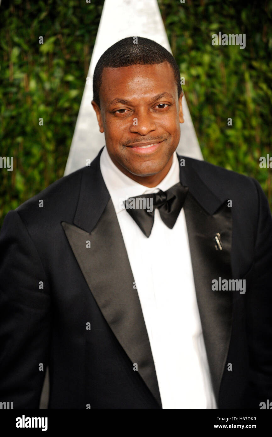 Actor Chris Tucker arrive for the 2013 Vanity Fair Oscar Party hosted ...