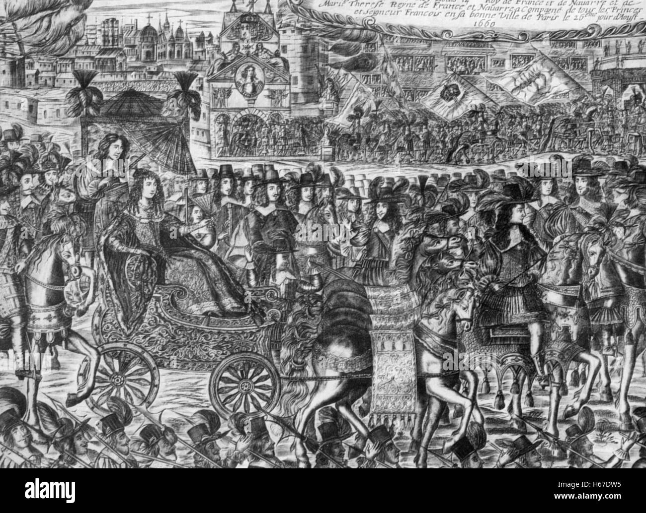 QUEEN MARIA THERESA (1638-1683) Enters Paris as the first wife of Louis ...