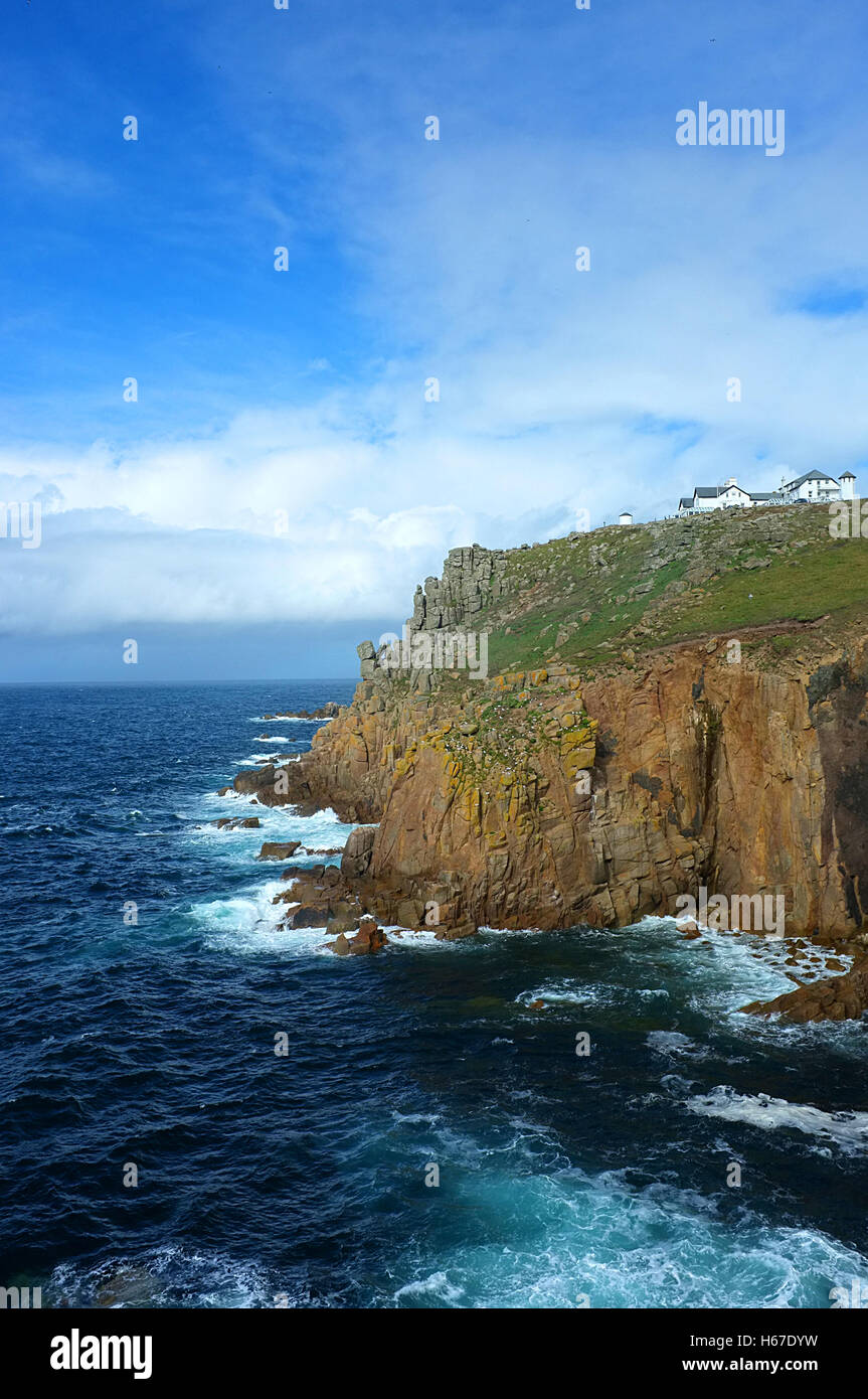 Penwith house temperance hotel lands end cornwall england hi-res stock ...