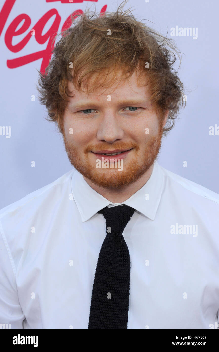 Singer Ed Sheeran arrives at the 2015 Billboard Music Awards at the MGM ...