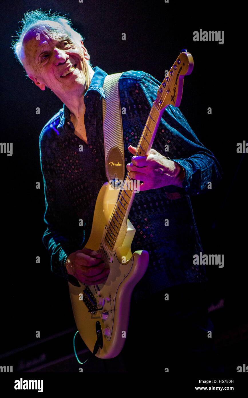 Robin Trower on guitar at Islington Assembly Hall, London Stock Photo ...
