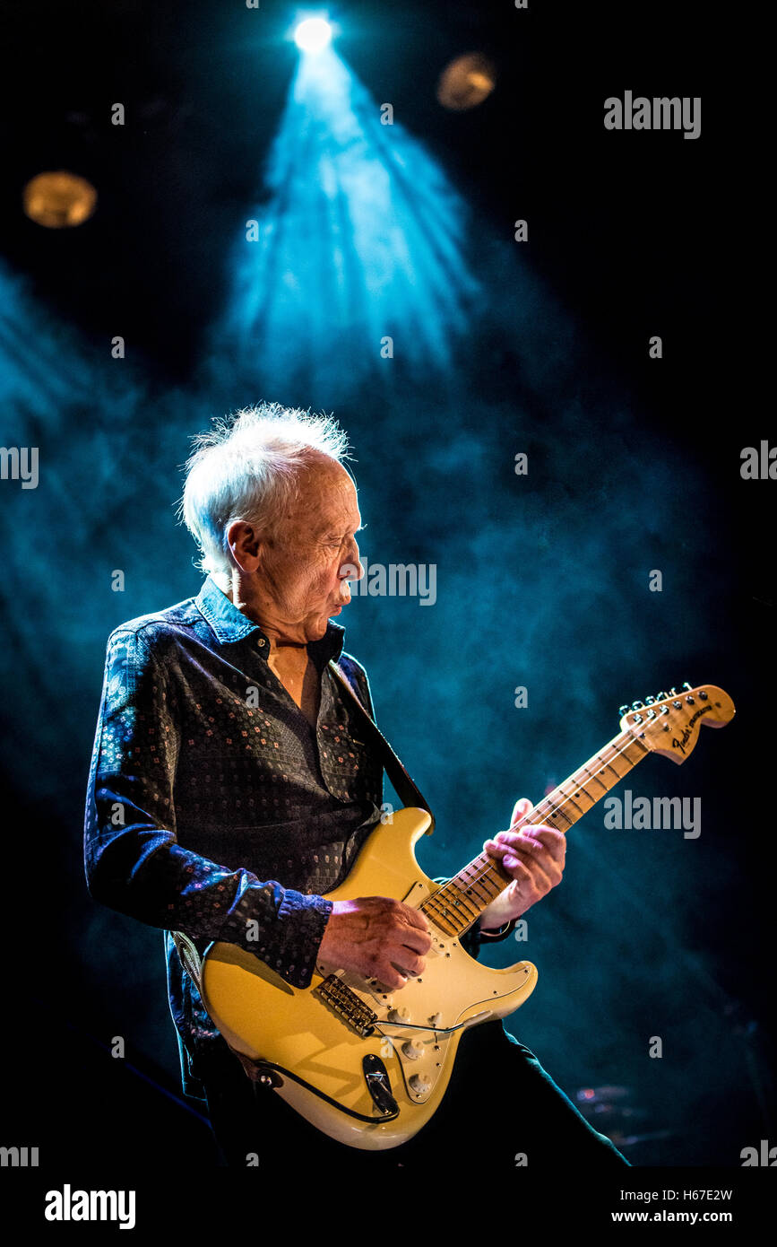 Robin Trower on guitar at Islington Assembly Hall, London Stock Photo ...