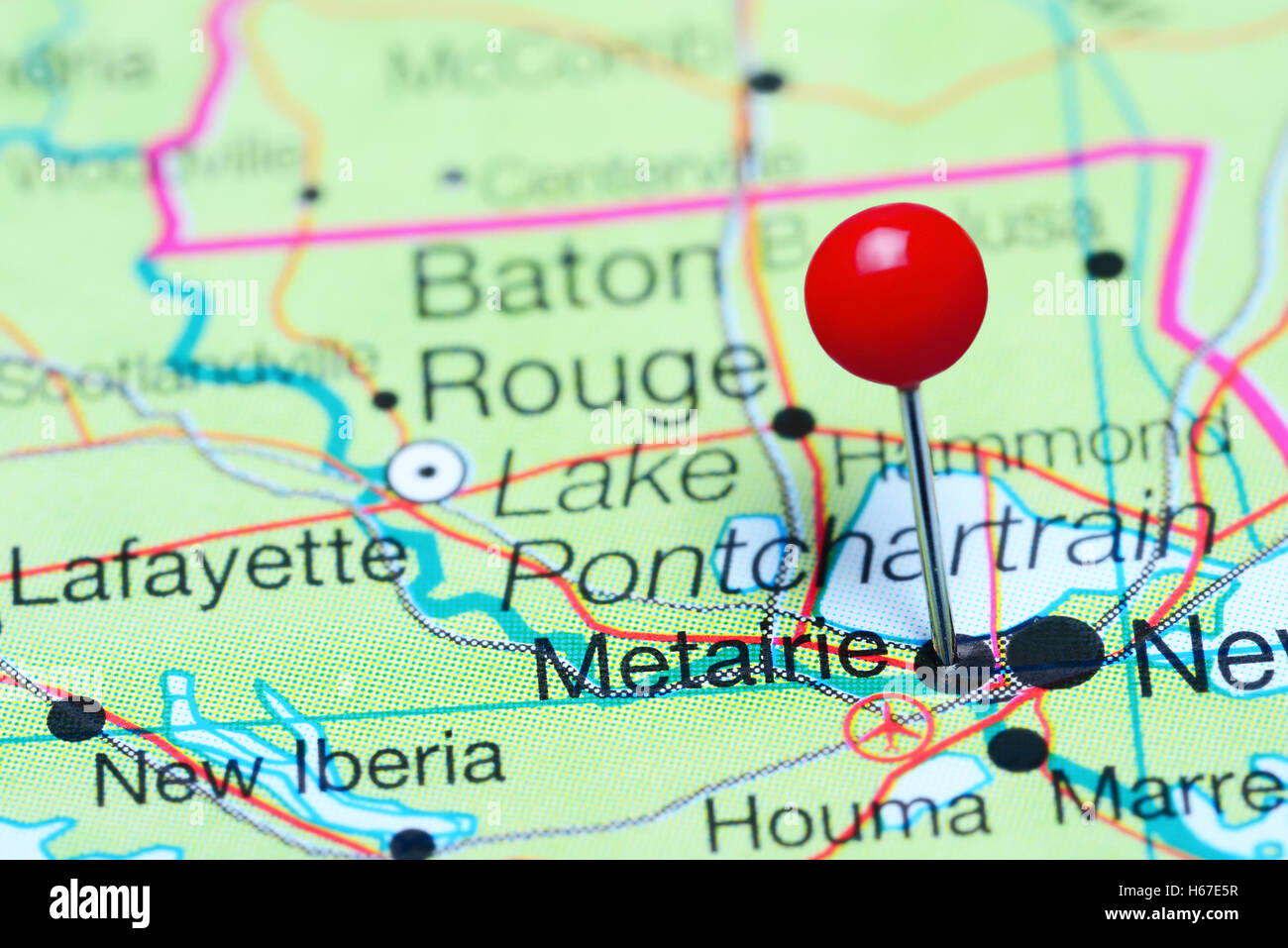 Metairie Map High Resolution Stock Photography and Images - Alamy