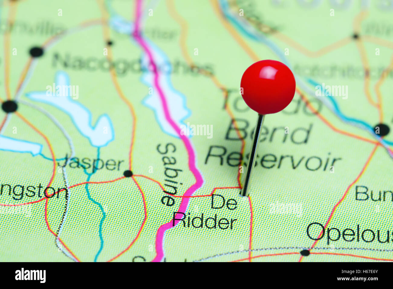 Deridder map hi-res stock photography and images - Alamy