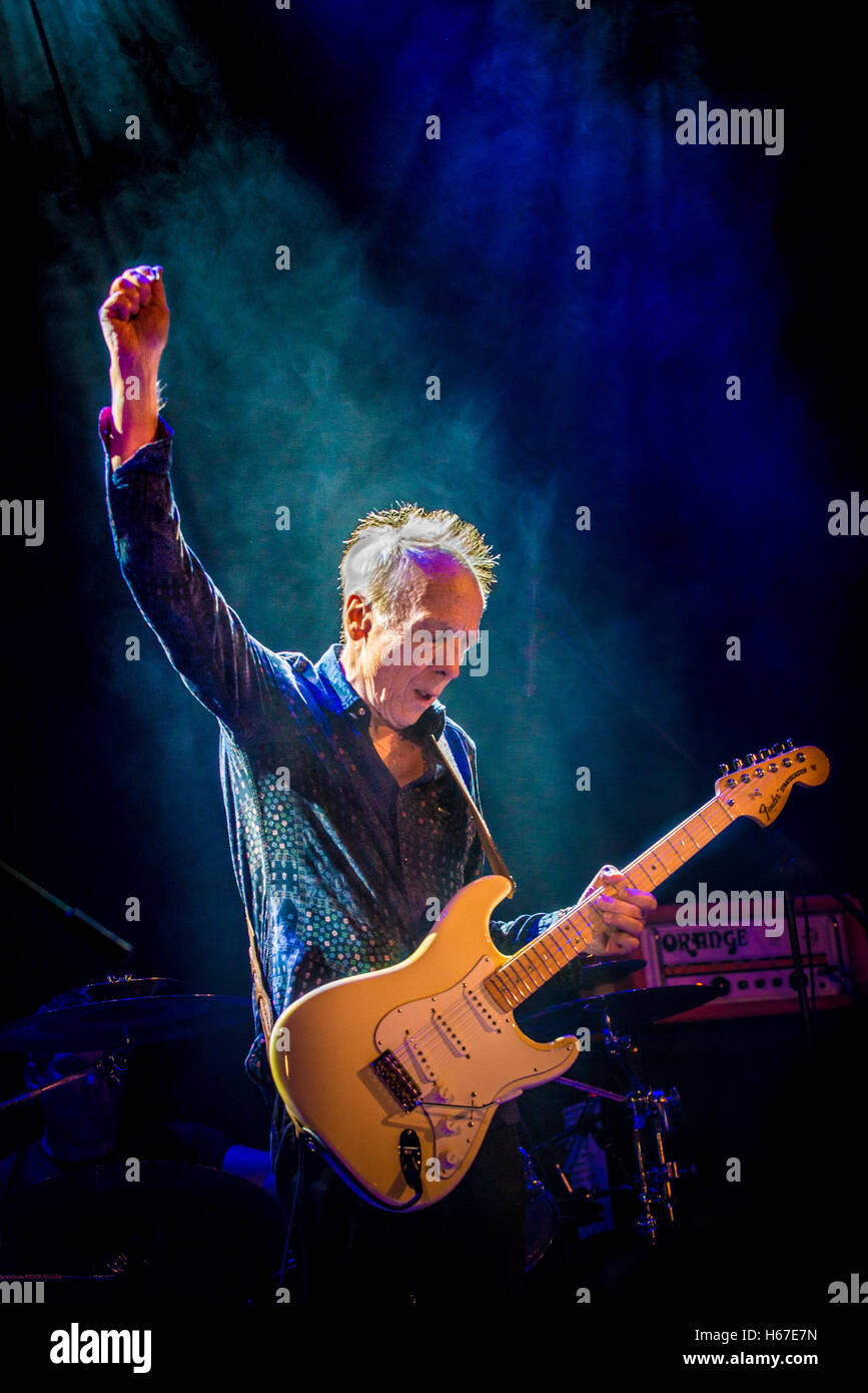 Robin Trower on guitar at Islington Assembly Hall, London Stock Photo ...