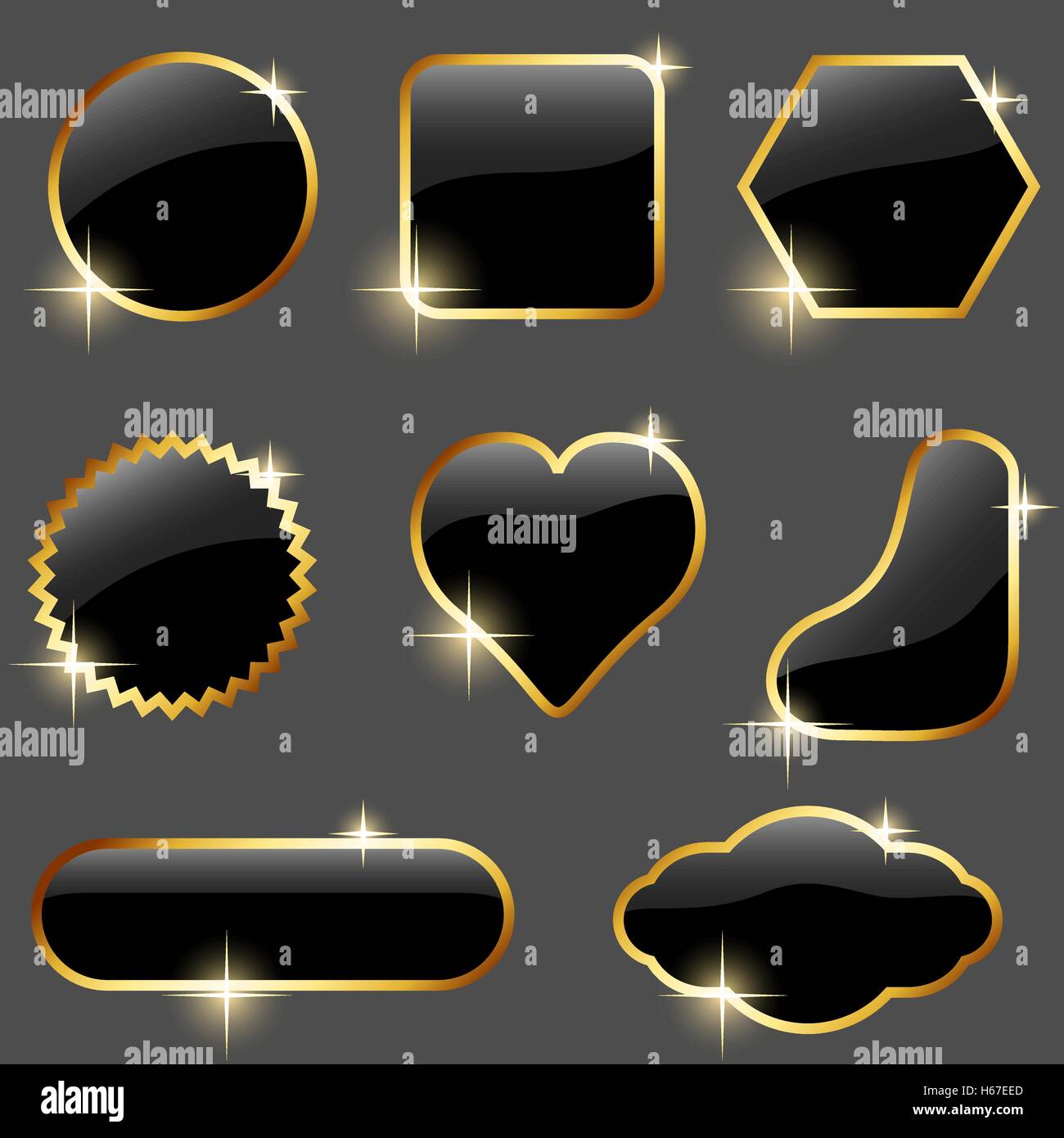 Reflective button Stock Vector Images - Alamy