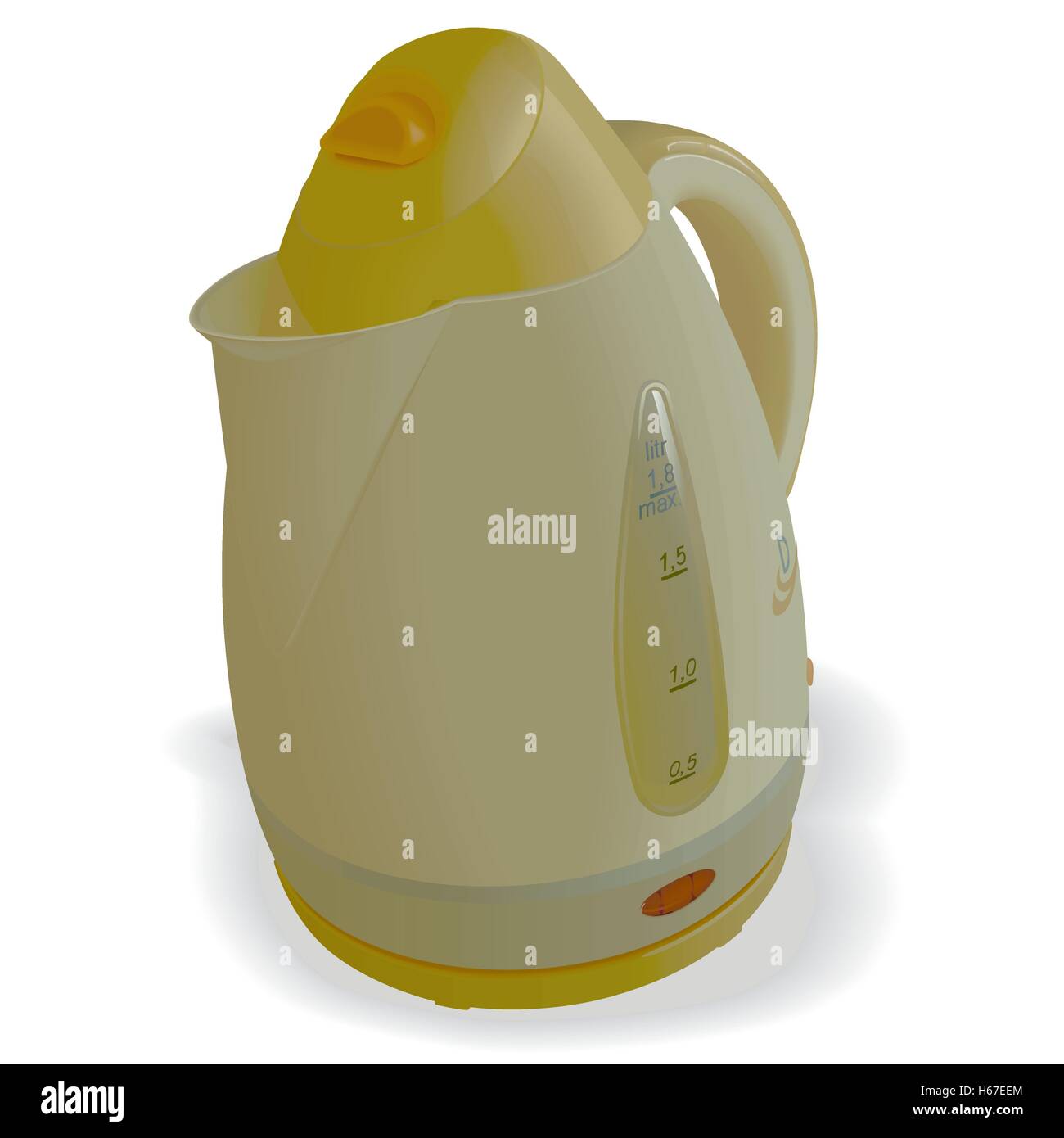 Illustration kettle pouring tea Stock Vector Images - Alamy