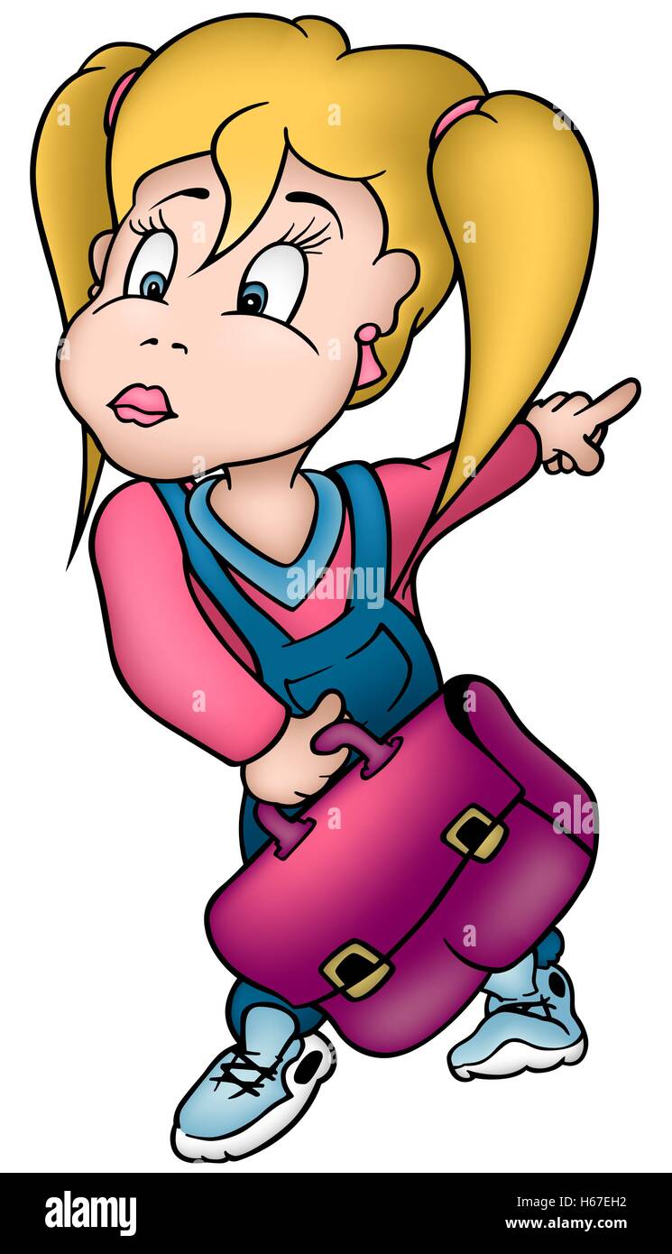 Schoolgirl school girl Stock Vector Images - Alamy