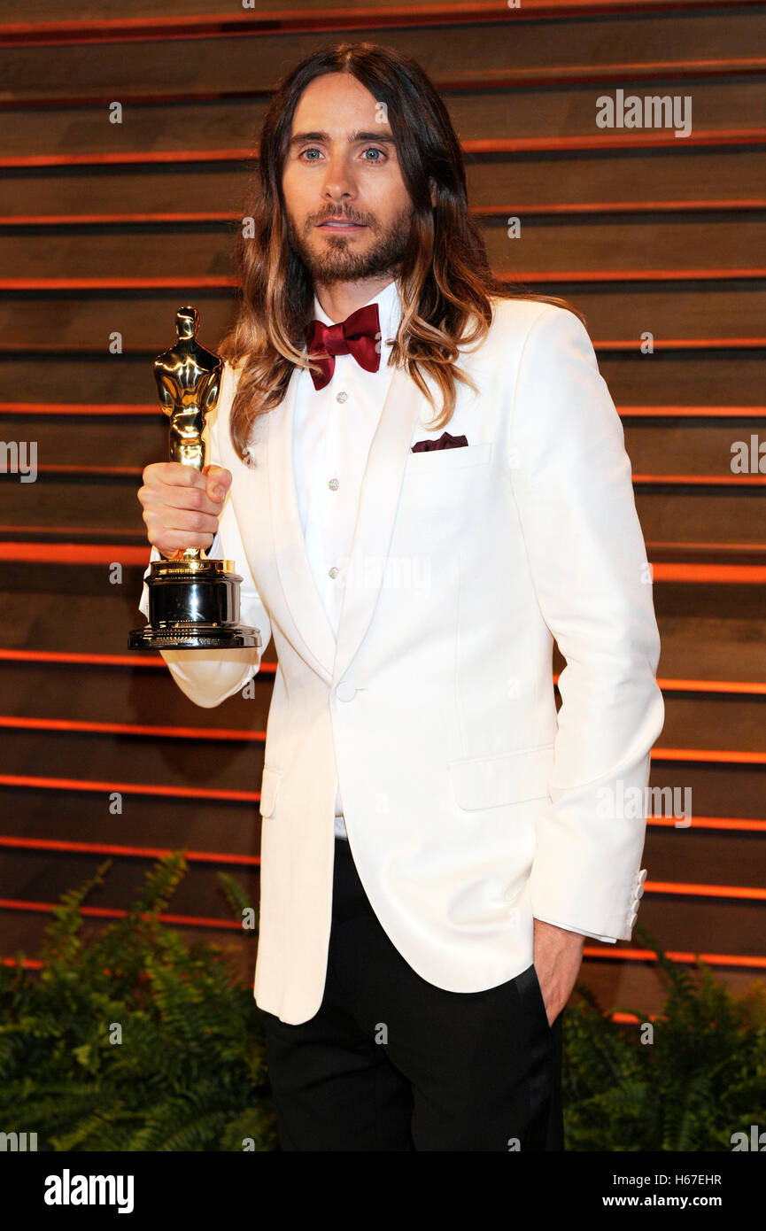 Jared Leto attends the 2014 Vanity Fair Oscar Party on March 2, 2014 in ...
