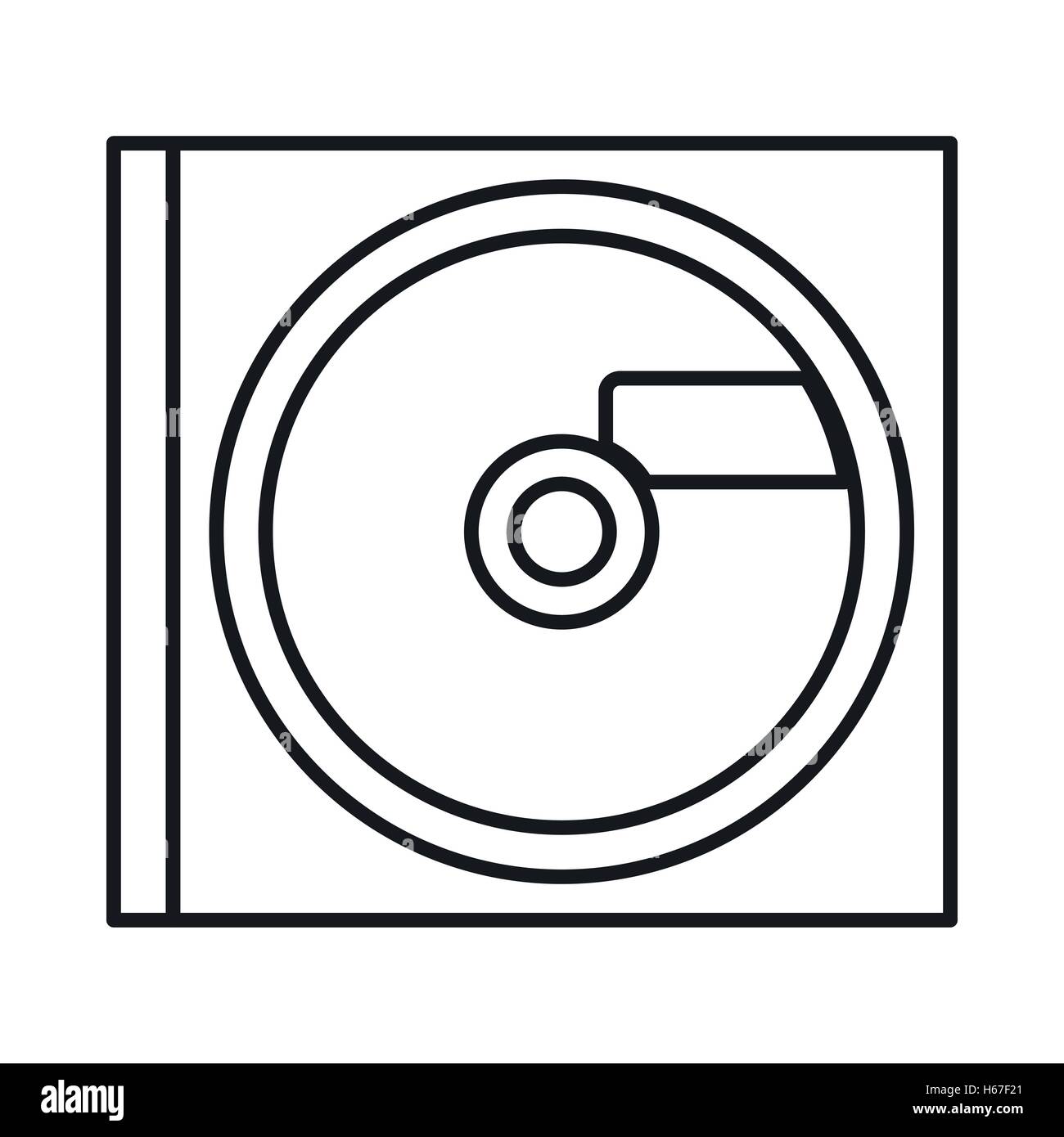 CD icon, outline style Stock Vector Image & Art - Alamy