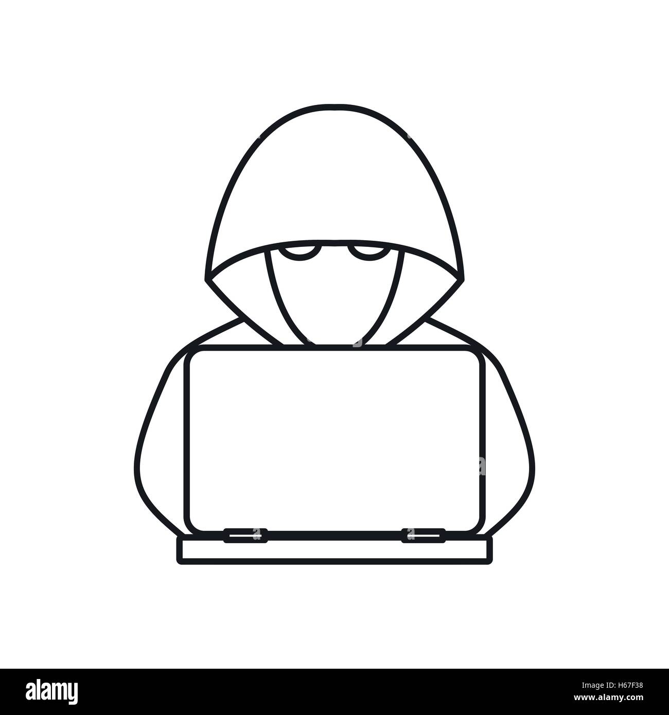 Computer Hacker Icon